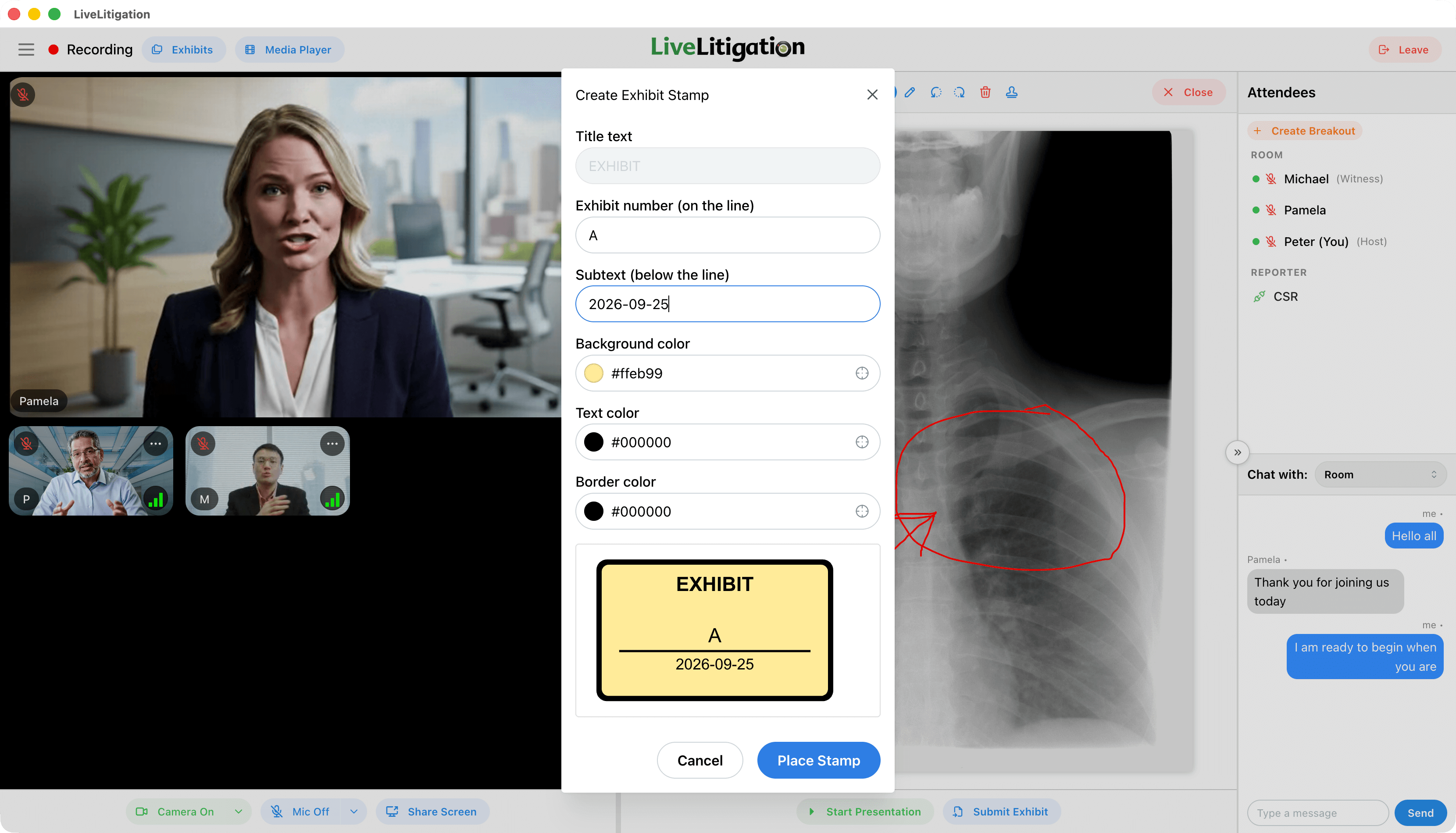 Paperless Electronic Exhibits | LiveLitigation